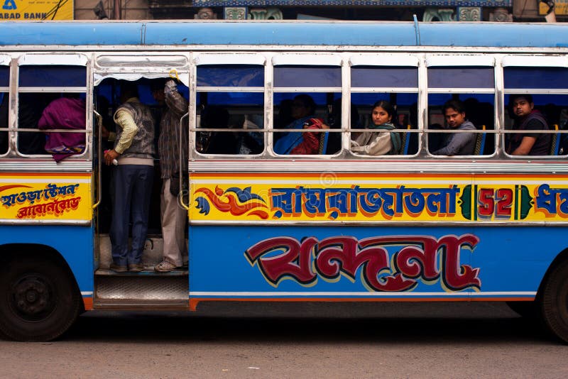 Typical Colorful Indian Public Bus Stock Photos - Free & Royalty-Free ...