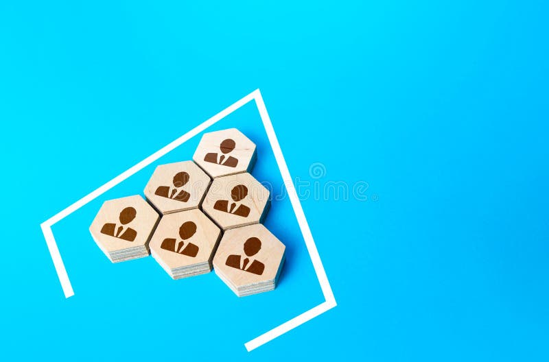 People are Moving Forward in a Single Formation. Organizing into an ...