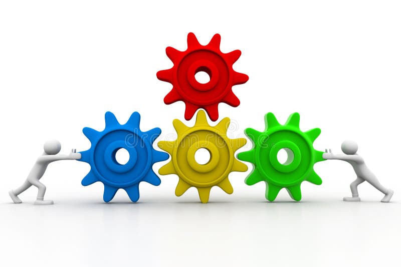 3d Man with KPI ( Key Performance Indicator ) Button Stock Vector ...