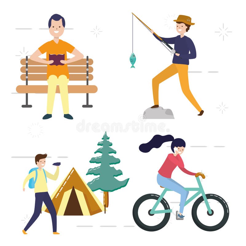 People my hobby stock vector. Illustration of people - 141723706