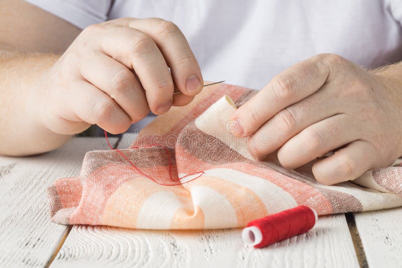 People, Needlework, Sewing and Tailoring Concept - Tailor Man with ...