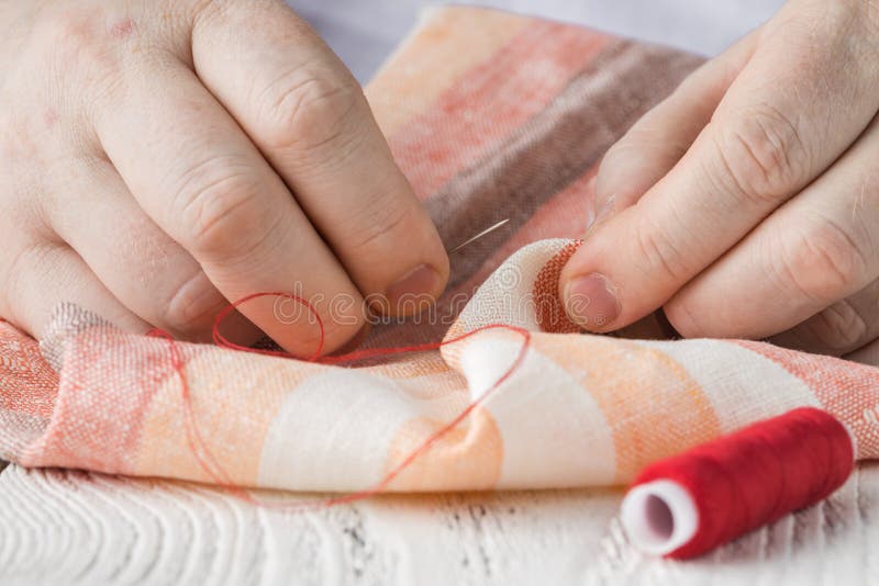 People, Needlework, Sewing and Tailoring Concept - Tailor Man with ...