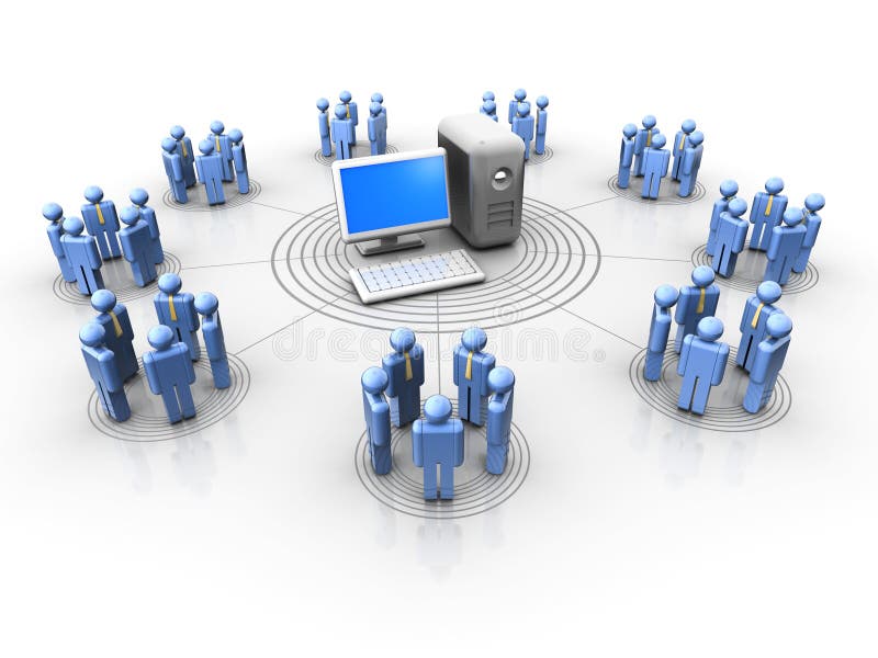 People network stock illustration. Illustration of render - 11656504