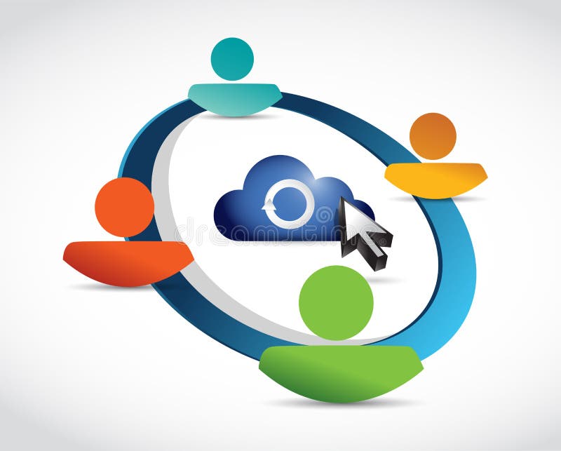 Cloud connection stock vector. Illustration of desktop - 81144679