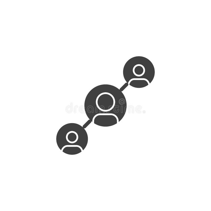 People Network Connection Vector Icon Stock Vector - Illustration of ...