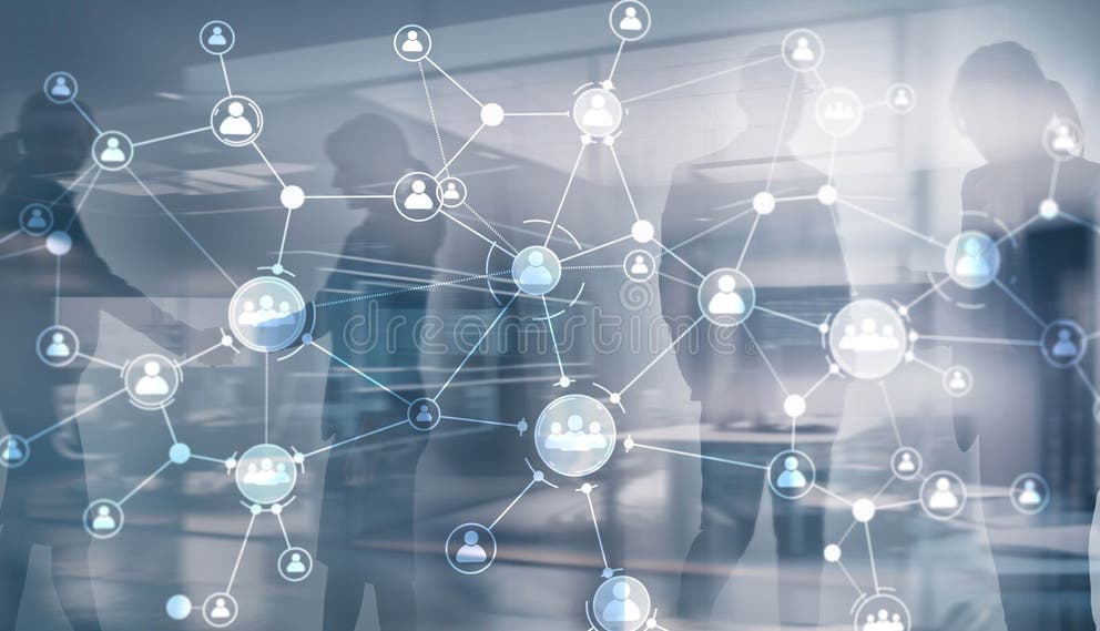 People Network Connection. Network Work Connections Concept Stock ...