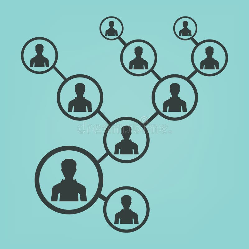 People network stock vector. Illustration of diagram, vector - 4913432