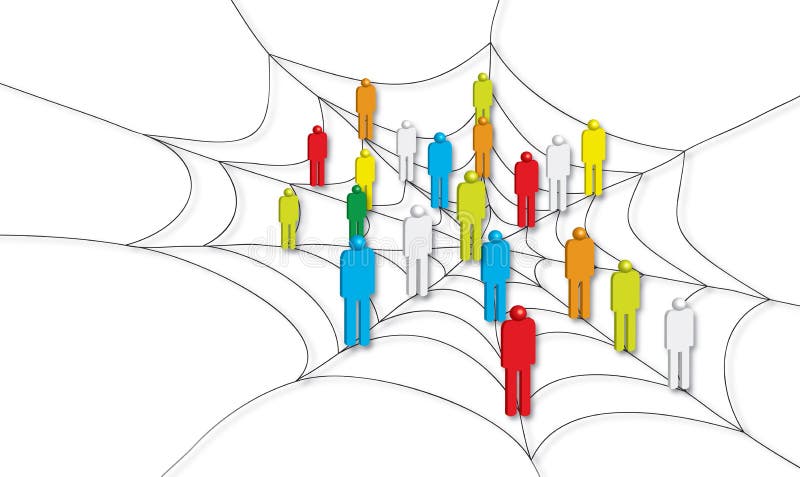 People networking concept stock illustration. Illustration of community ...