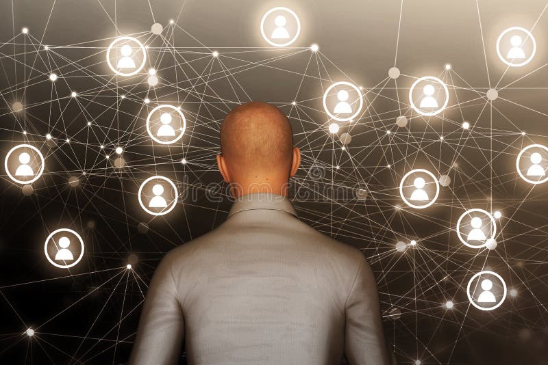 People Networking stock illustration. Illustration of technology - 97264162