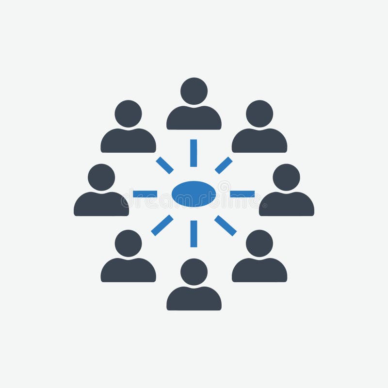 People Networking Session Icon Stock Vector - Illustration of ...