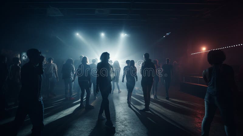 People in the Night Club. Generative Ai Stock Illustration ...