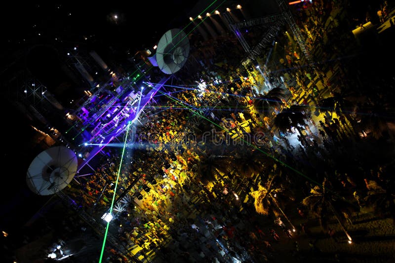 People at Night Outdoor Concert Stock Photo - Image of club, enjoy ...