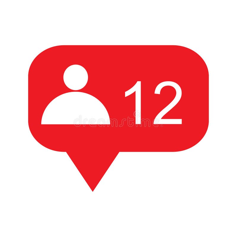People Notification Icon. Social Media Vector Stock Illustration ...