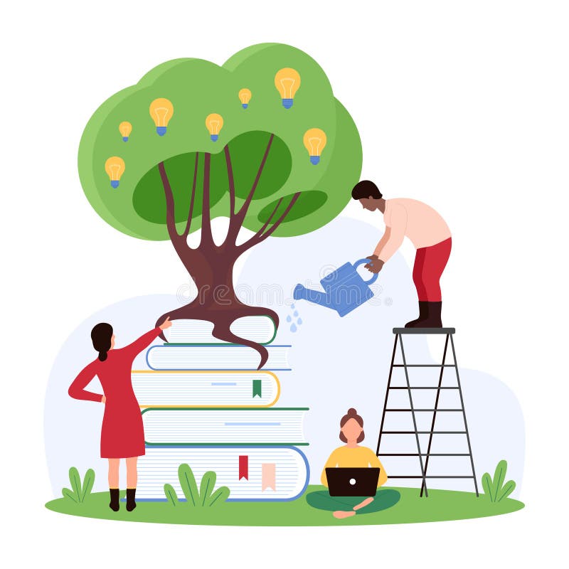 People Nurturing Education Concept Stock Vector - Illustration of ...