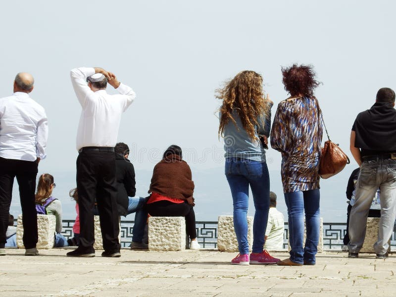People in the Observation Deck Editorial Stock Photo - Image of ...