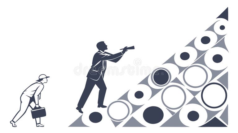 People Observing through Abstract Shapes Vector, Vector Design ...