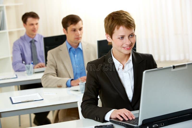 People in office stock photo. Image of beautiful, office - 24309736