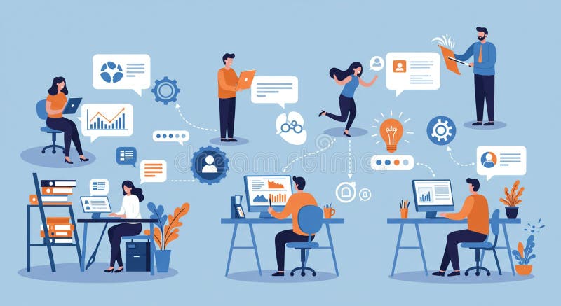 Working Exchange Stock Illustrations – 8,694 Working Exchange Stock ...