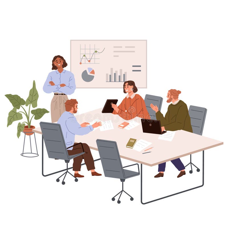 People Office Work. a Worker Employee Shows Initiative and Proactively ...