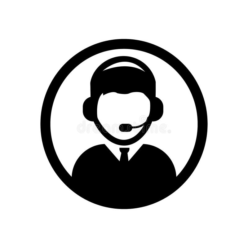 People , Operator Icon. Design Vector Stock Vector - Illustration of ...