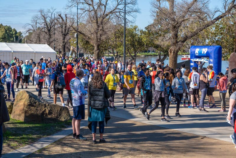 People Participating in Run Melbourne Public Event. Editorial Image ...