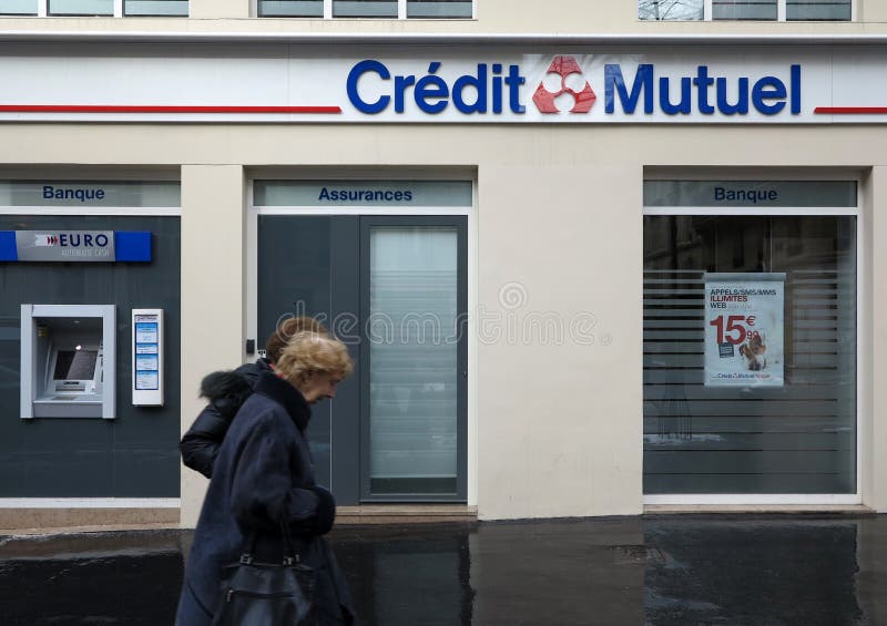 Credit Mutuel editorial photo. Image of machine, banking - 29859511