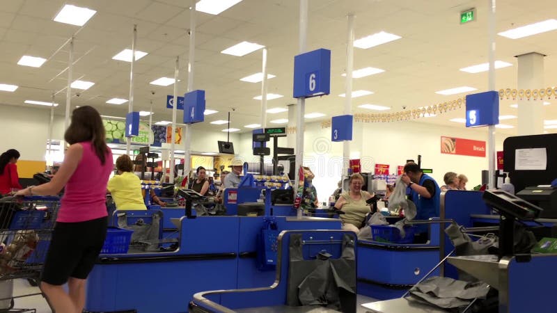 People Paying Foods at Check Out Counter Stock Footage - Video of ...