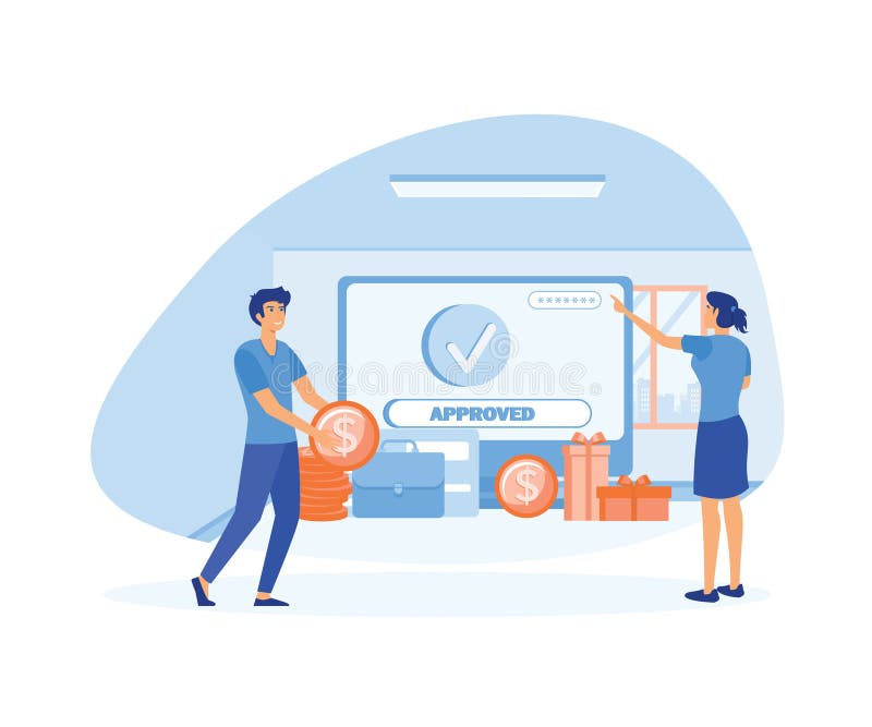 People Paying Successfully and Safely. Online Mobile Payment and ...