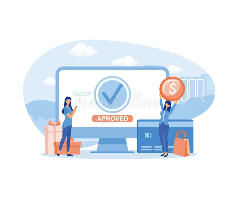 People Paying Successfully and Safely. Online Mobile Payment and ...