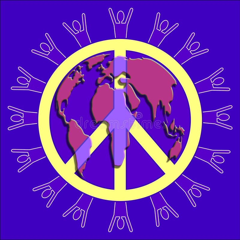 People @ Peace In The World Stock Illustration - Image: 5846275