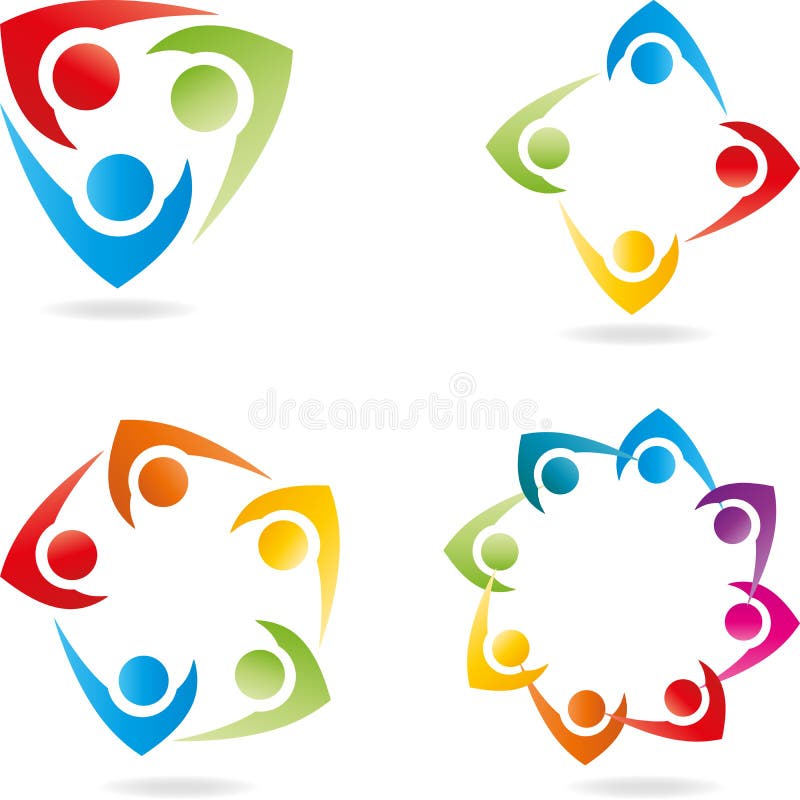 People, People Logos, People Together Stock Vector - Illustration of ...