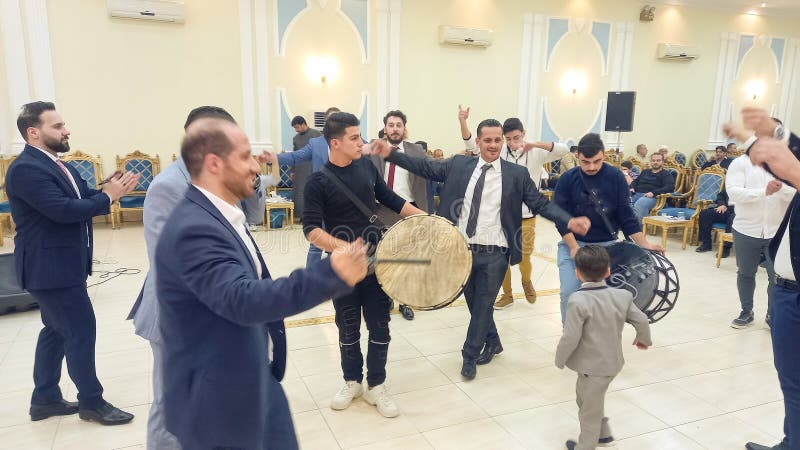 People Performing Dance with Young Drummer Boy Arabian Popular Dance ...