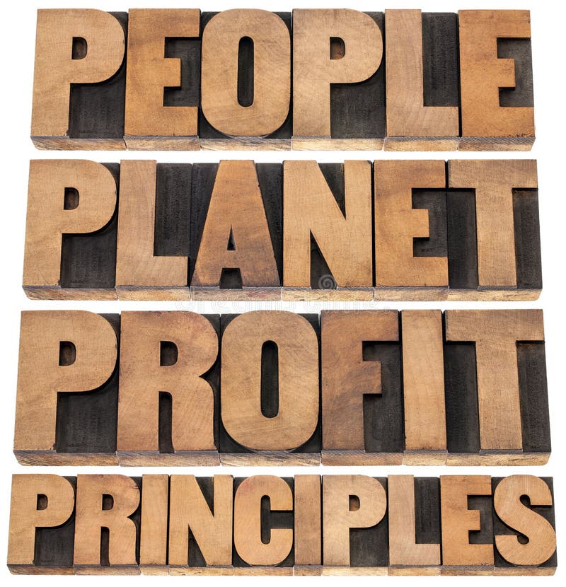 People, Planet, Profit, Principles Stock Photo - Image of ...