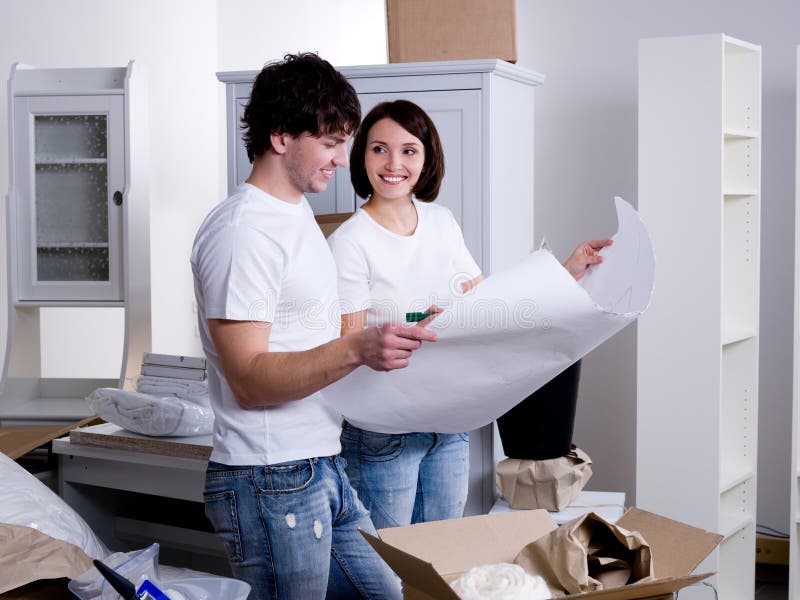 People Planning of New Flat Stock Photo - Image of people, home: 14349764