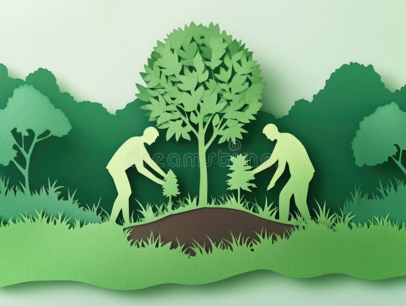 People Planting Tree stock image. Image of forest, tree - 362075935