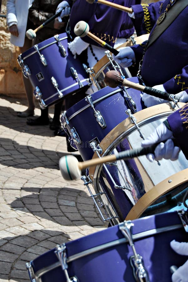 People playing the drums stock image. Image of passion - 22902957