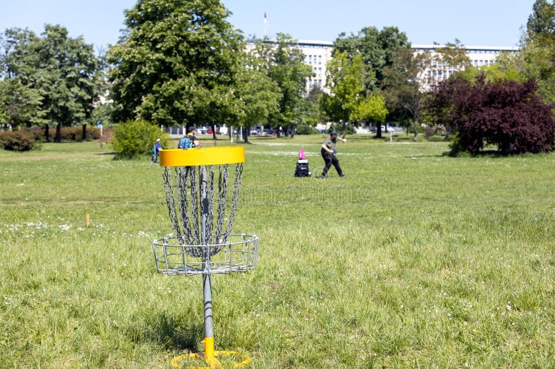 People Playing Flying Disc Sport Game in the Park Editorial Stock Photo ...