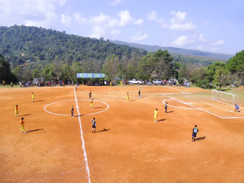 People are Playing Football in the Ground. Editorial Photography ...
