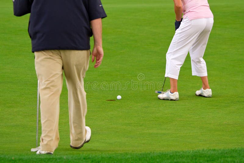 People playing golf stock image. Image of play, green - 18549933