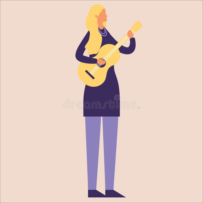 People Playing Instrument Vector Design Stock Vector - Illustration of ...