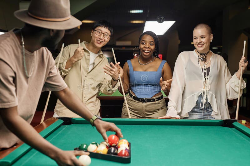 People Playing Pool Together Stock Image - Image of hobby, group: 314419657