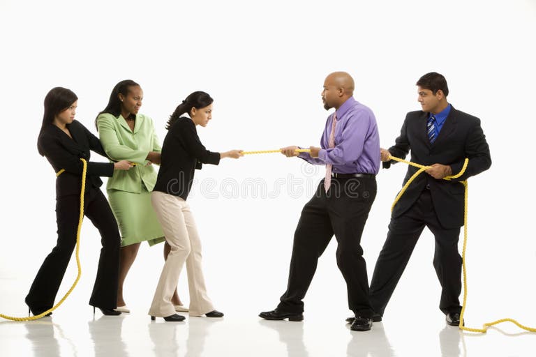 People playing tug of war stock image. Image of play, diverse - 2047003