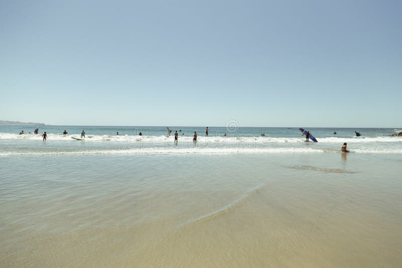 People Playing in the Water on Vacation in Mexico Editorial Stock Photo ...