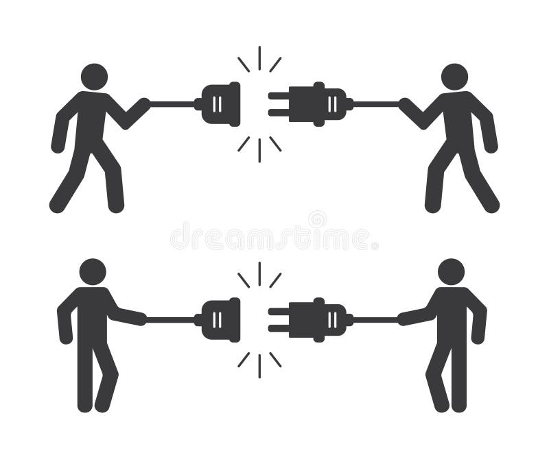 Electrical plug and socket stock vector. Illustration of electrical ...