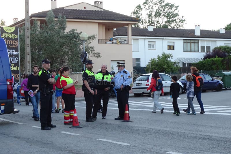 People and Police in the Street Editorial Stock Photo - Image of ...
