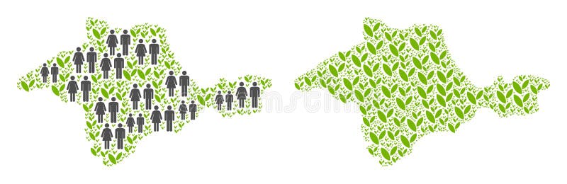 Crimea People Map. Detailed Vector Silhouette. Mixed Crowd of Men and ...