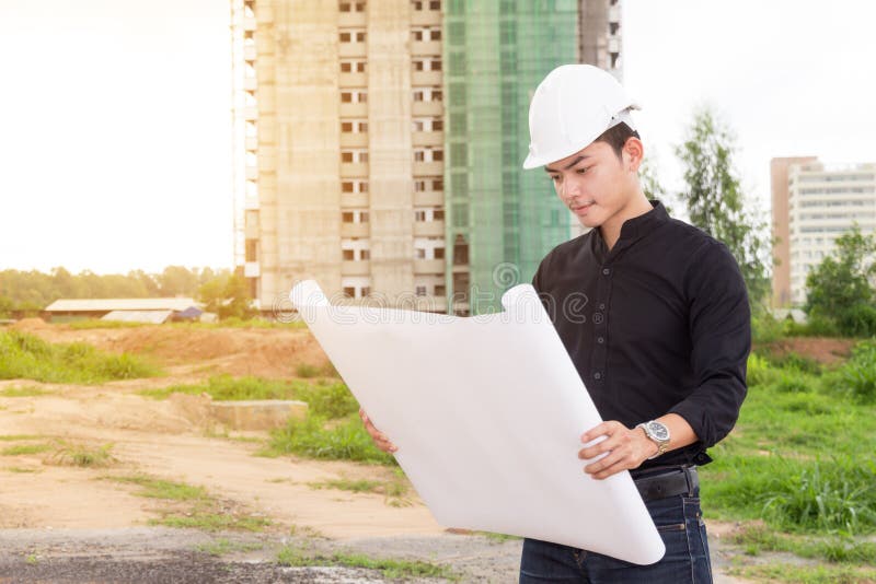 Men Engineering Construction Stock Image - Image of building, industry ...