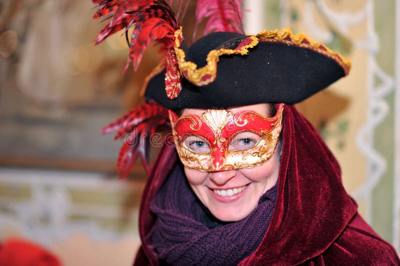 People Posing in Luxury Costume at Venice, Italy 2015 Editorial Image ...