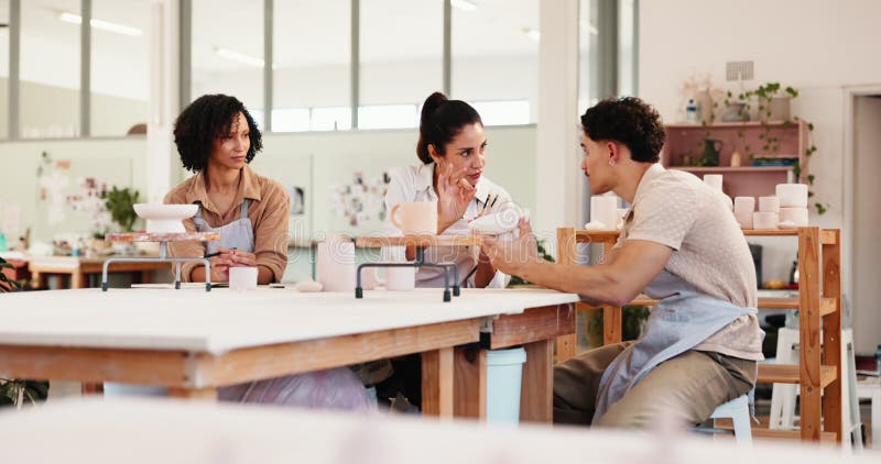 People, Potter and Explain for Pottery Class with Sculpture Design ...