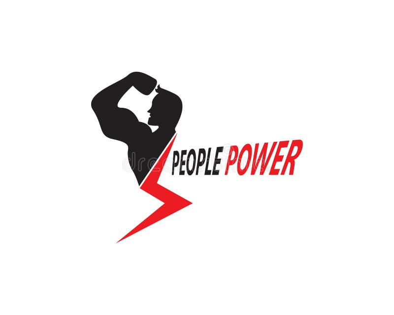 People Power Logo Vector Template Vector Illustration Stock Vector ...